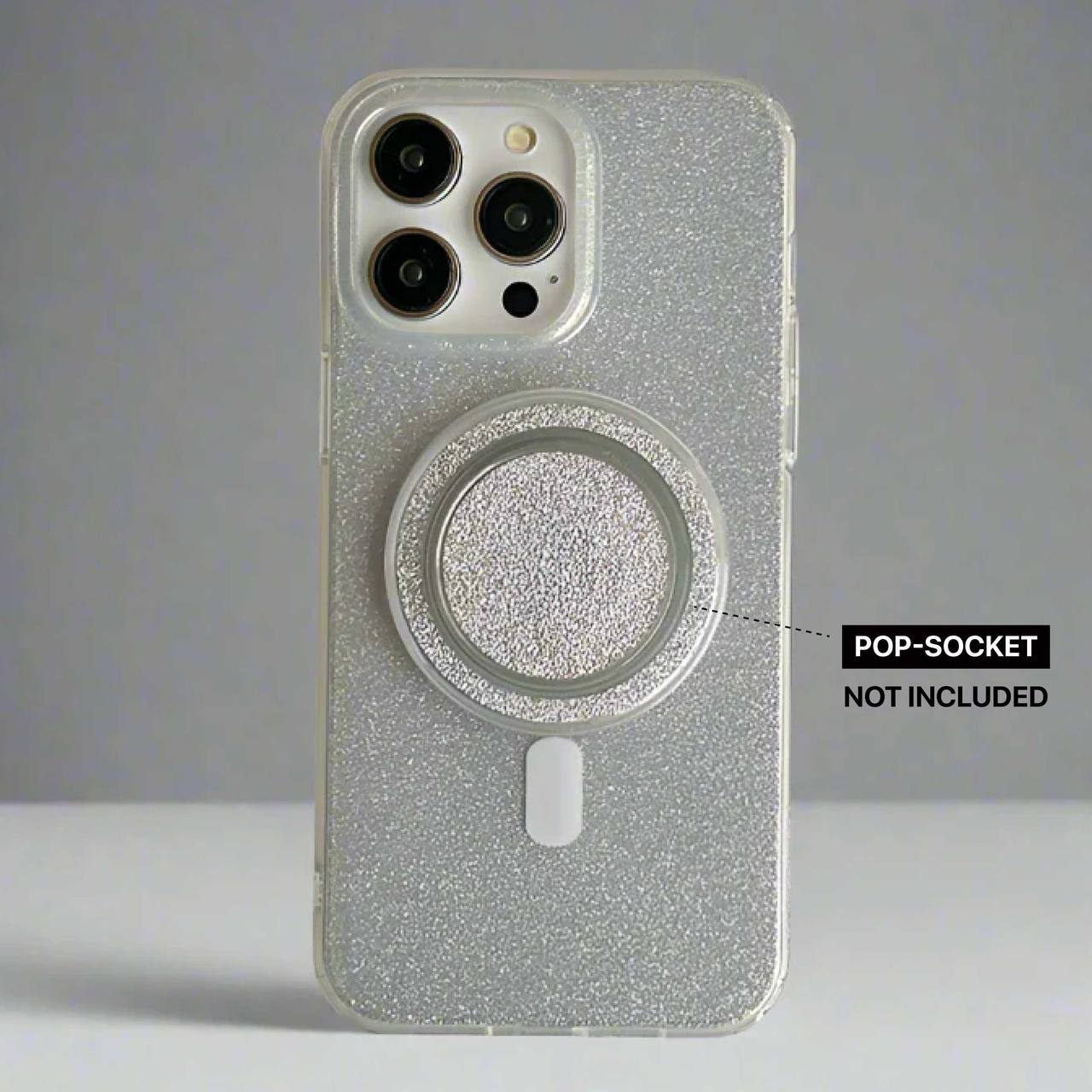 Silver Shimmer Case without Pop Socket – Case X